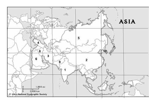 Physical Geography of Asia | Teaching Resources