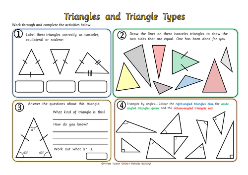 Types of Triangles & Angles | Teaching Resources