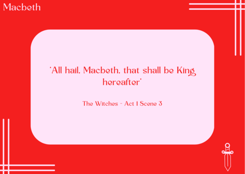 Macbeth Quotation Postcards | Teaching Resources