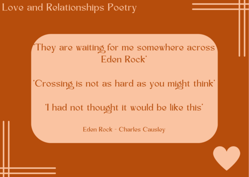 Love and Relationships Poetry Quotation Postcards | Teaching Resources