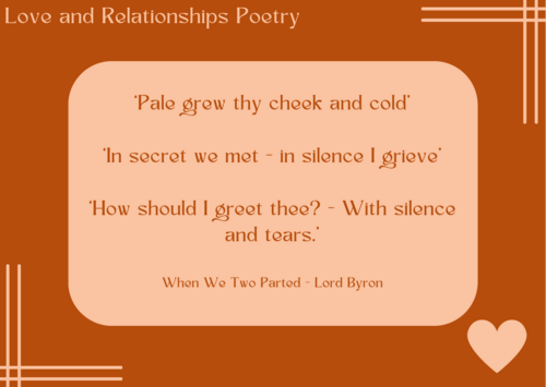 Love and Relationships Poetry Quotation Postcards | Teaching Resources