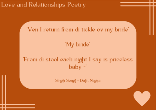 Love and Relationships Poetry Quotation Postcards | Teaching Resources