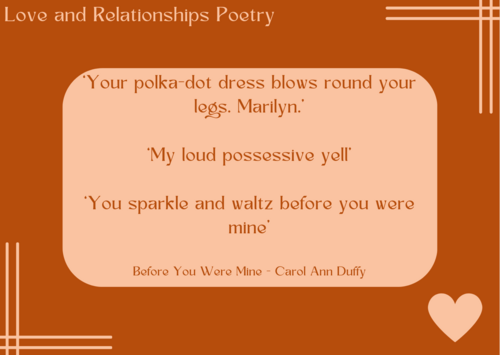 Love and Relationships Poetry Quotation Postcards | Teaching Resources