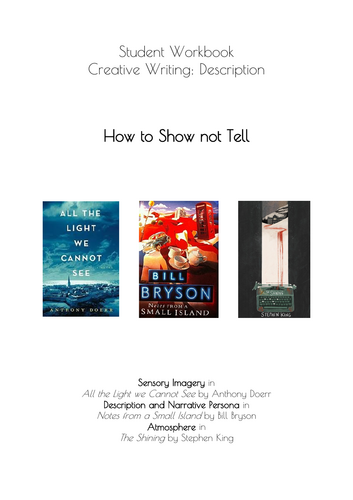 How To Show Not Tell | Teaching Resources