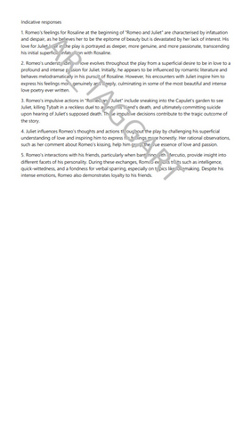 SHAKESPEARE - CHARACTER ANALYSIS - ROMEO MONTAGUE | Teaching Resources