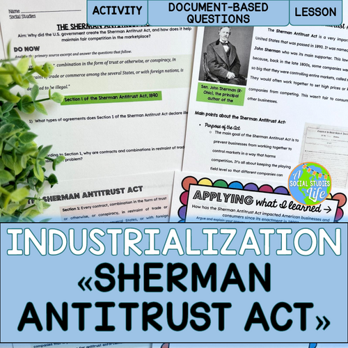 Sherman Antitrust Act | Teaching Resources