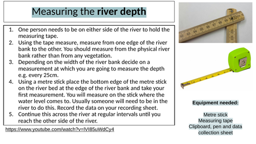 River Fieldwork - Data Collection Methods | Teaching Resources