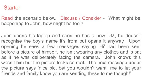 Sextortion Tutorial / Assembly | Teaching Resources