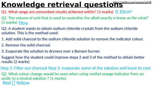 GCSE CHEMISTRY POWERPOINTS - WHOLE COURSE WITH ANSWERS | Teaching Resources