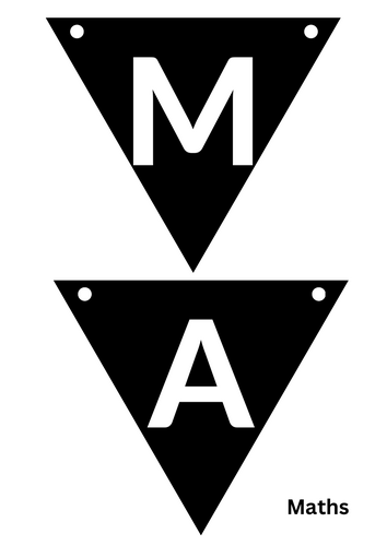 Maths Display Bunting and Headings | Teaching Resources