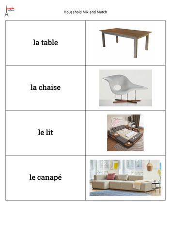 Mix and Match: Household Items | Teaching Resources