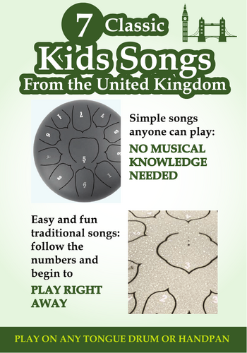 7 Classic Kids Songs From the UK for Tongue Drum and Handpan | Teaching ...