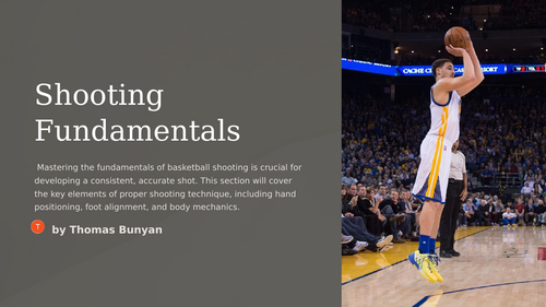 Basketball - Shooting fundamentals | Teaching Resources