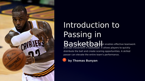 Basketball - Passing fundamentals | Teaching Resources