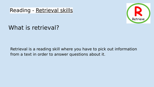 Reading comprehension skills - retrieval, inferences, vocabulary ...