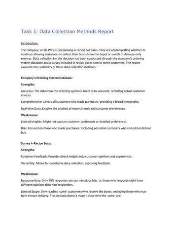 DIT COMPONENT 2: Collecting, Presenting and Interpreting Data Pearson Set Assignment June 2024 ...