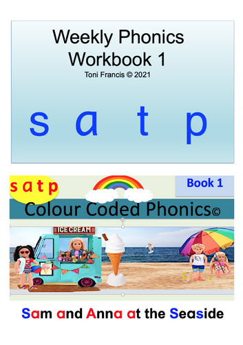 SATP. 5 Phonics powerpoint lessons and workbook for reading and writing ...