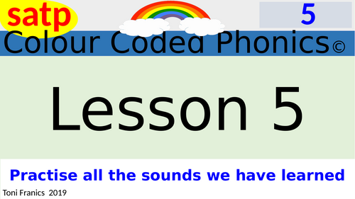 SATP. 5 Phonics powerpoint lessons and workbook for reading and writing ...