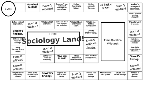 Sociology Game - A Level - Education | Teaching Resources