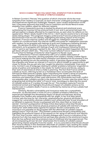 HEROES - Beyond A* Exemplar Essay [CHARACTER & RELATIONSHIP MEGAPACK ...