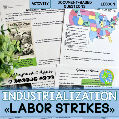 Homestead Strike, Haymarket Affair, Pullman Strike | Teaching Resources