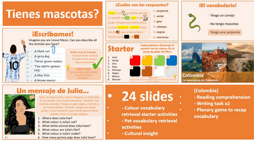 Viva 1, Module 1.5 - Tienes mascotas | Teaching Resources