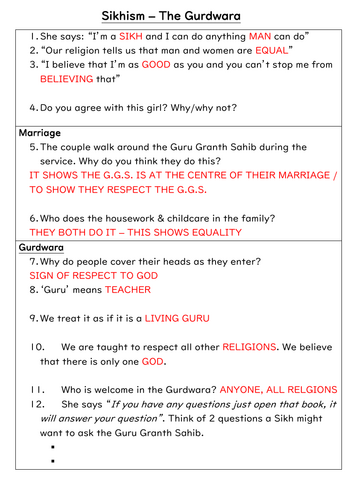 KS3 Sikhism FULL unit | Teaching Resources