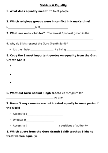 KS3 Sikhism FULL unit | Teaching Resources