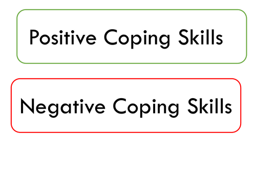 Positive or Negative coping skills | Teaching Resources
