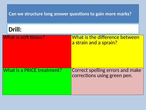CNAT R180 Sports Injuries Revision Learning Answer Question Technique ...