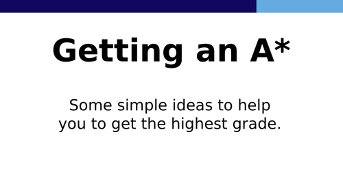 Getting an A* | Teaching Resources
