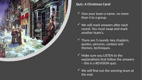 A Christmas Carol Quiz | Teaching Resources