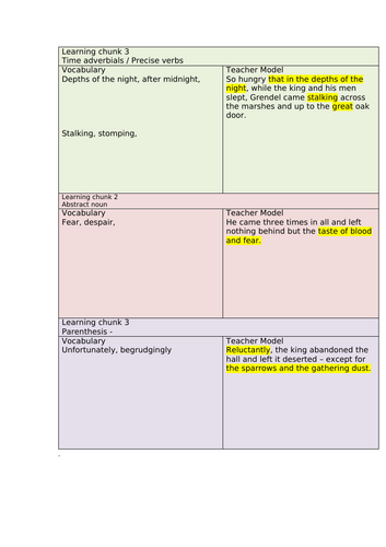 Beowulf narrative writing KS2 | Teaching Resources