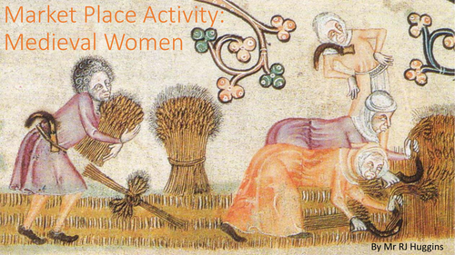 Market Place Activity - What Different Roles did Women Play in Medieval ...