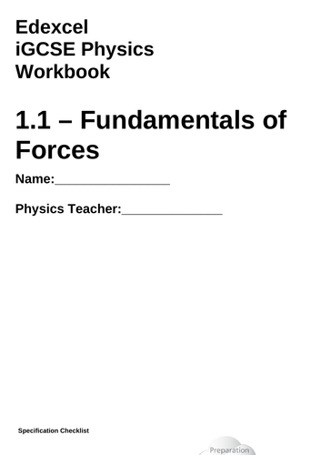 Edexcel IGCSE Physics - Forces and Motion - Complete set of resources ...