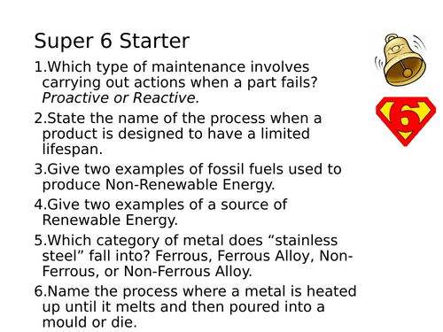 Engineering GCSE AQA - Joining & Assembly | Teaching Resources