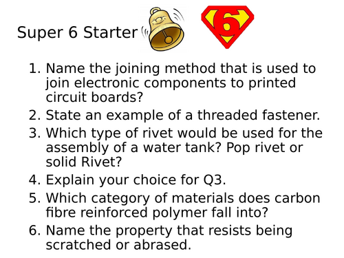 Engineering GCSE AQA - Heat & Chemical Treatment | Teaching Resources