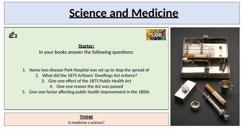 Medicine Through Time Pearson Edexcel International Lessons | Teaching ...