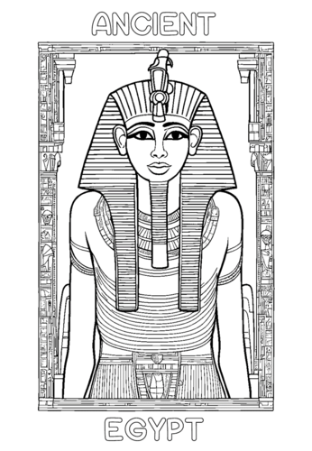 Ancient Egypt Coloring Pages - History Coloring Sheets - Early ...