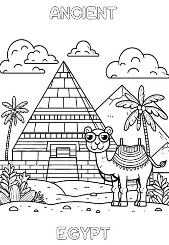 Ancient Egypt Coloring Pages - History Coloring Sheets - Early ...