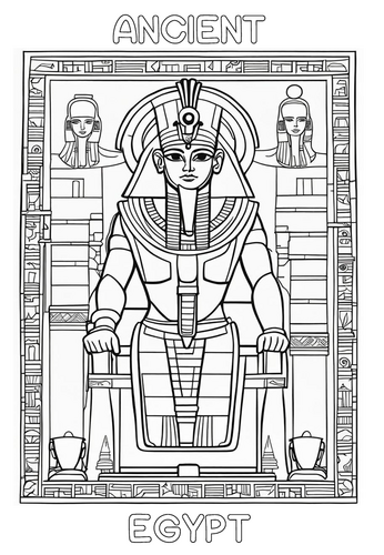 Ancient Egypt Coloring Pages - History Coloring Sheets - Early ...