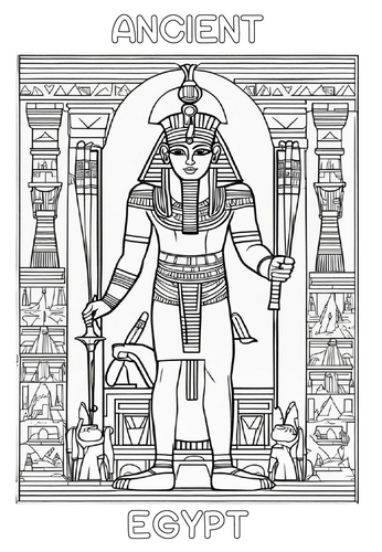 Ancient Egypt Coloring Pages - History Coloring Sheets - Early ...