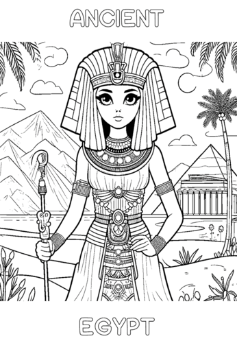 Ancient Egypt Coloring Pages - History Coloring Sheets - Early ...
