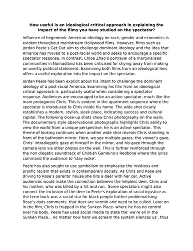 Eduqas A Level Film Nomadland | Teaching Resources