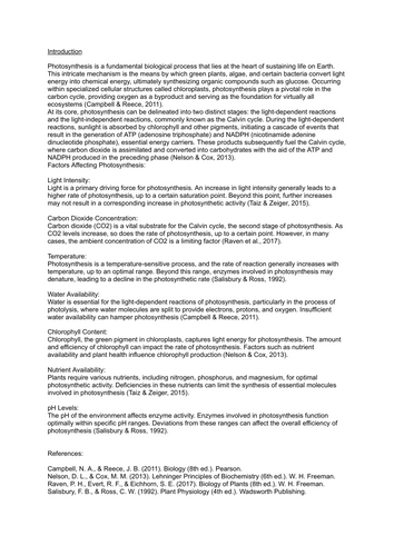 Photosynthesis PAG 12 OCR A Biology | Teaching Resources