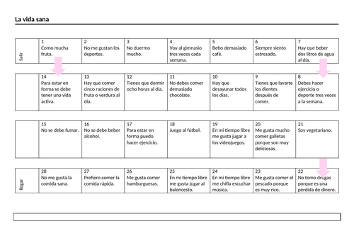 Healthy lifestyle - la salud lesson 2 | Teaching Resources