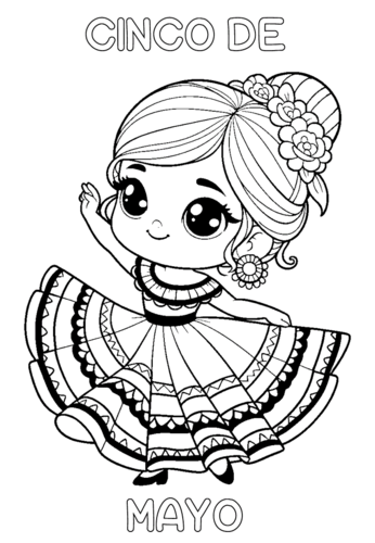 Cinco de Mayo Coloring Pages - Mexico Coloring Sheets - Early Finishers ...