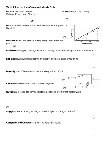 Edexcel IGCSE Physics - Electricity - Complete Set Of Resource ...