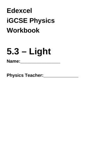 Edexcel IGCSE Physics - Waves - Complete set of resources | Teaching Resources