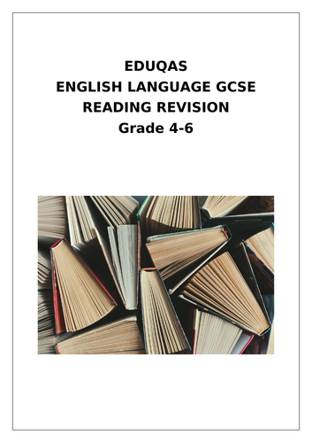 Eduqas English GCSE Reading Revision Guide Grade 4-6 | Teaching Resources